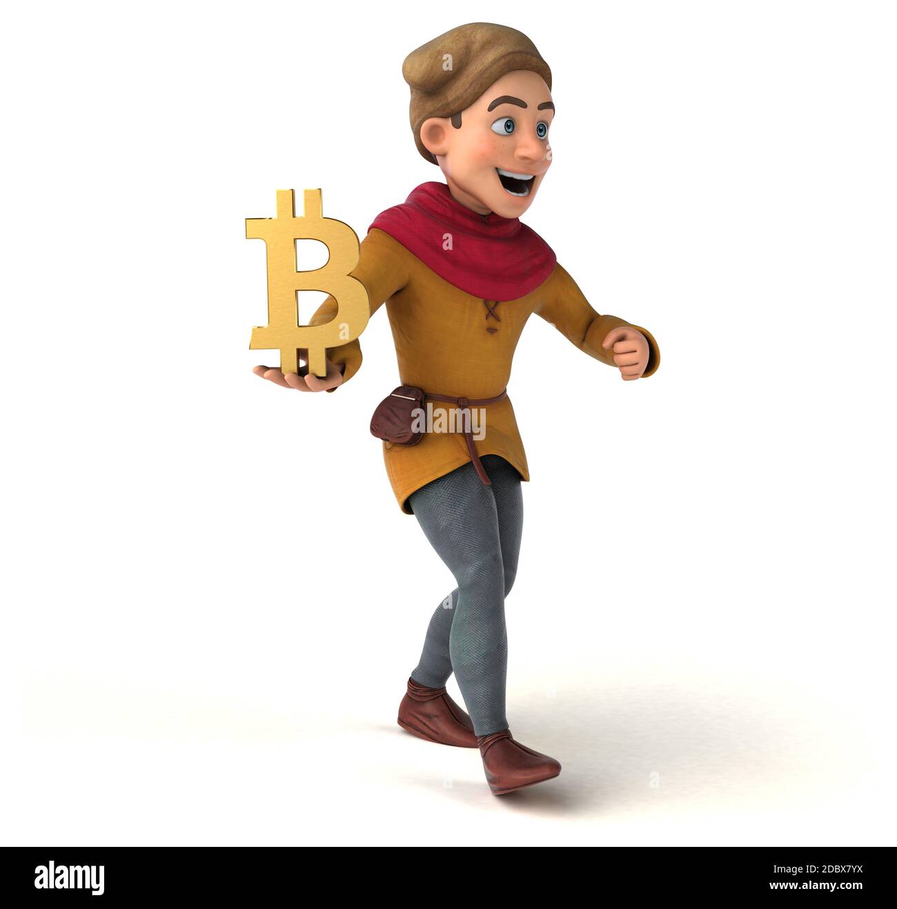 3D Illustration of a medieval historical character Stock Photo - Alamy