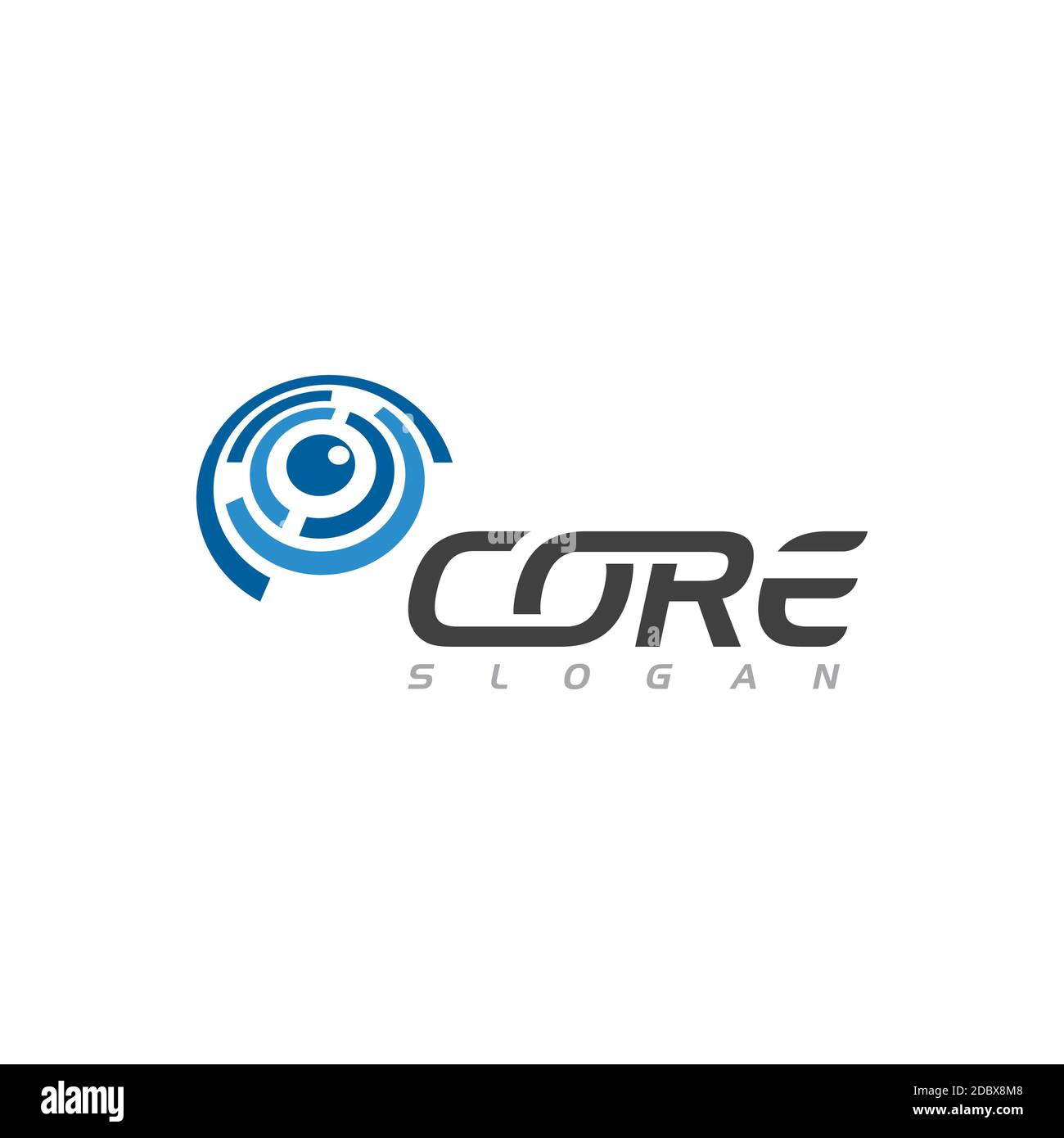 C Letter Core icon vector illustration design template Stock Photo - Alamy