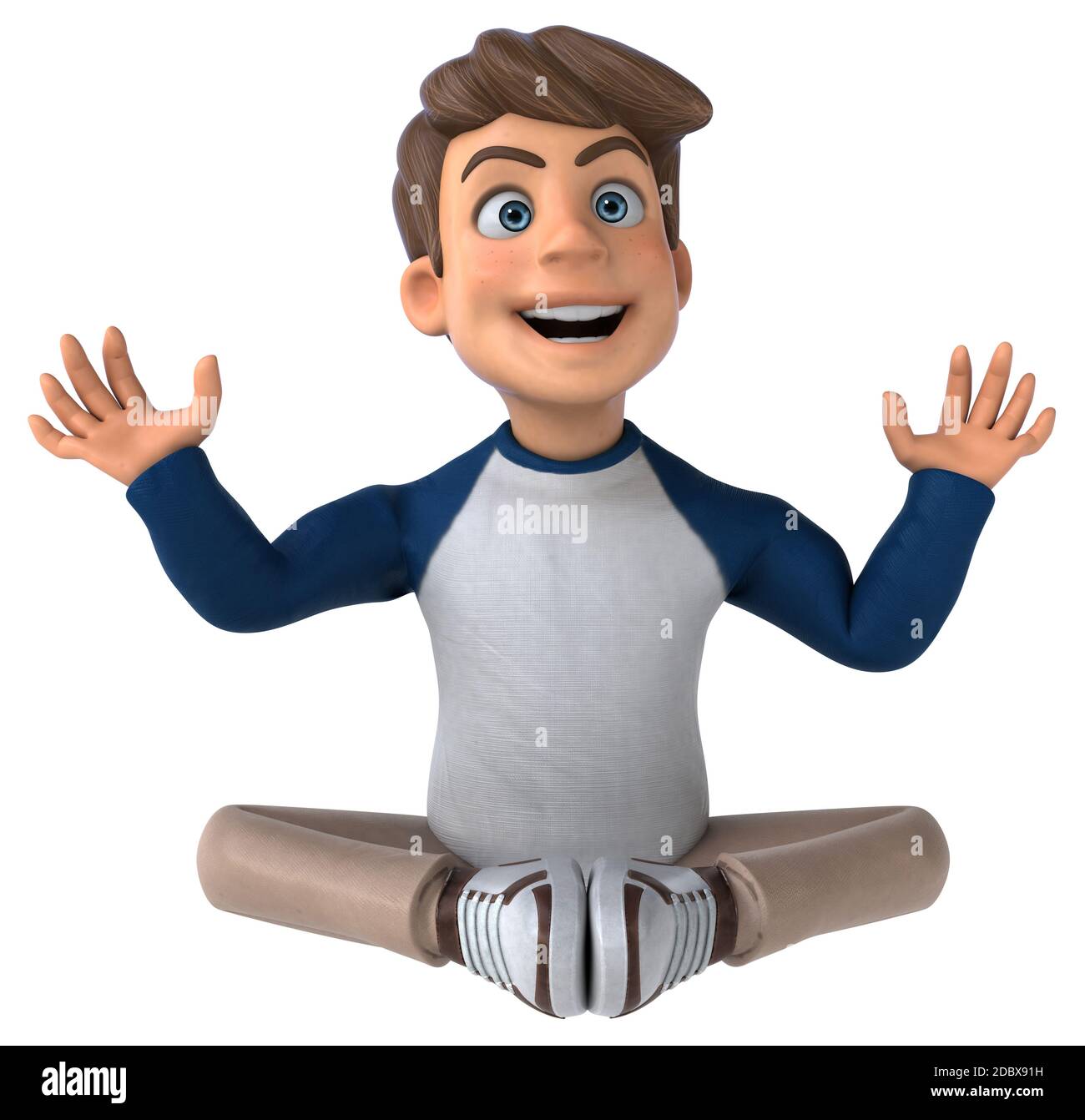 3D cartoon character fun teenager Stock Photo - Alamy
