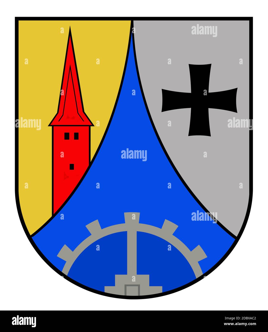 Coat of arms of the commune Waldbreitbach. Germany Stock Photo - Alamy