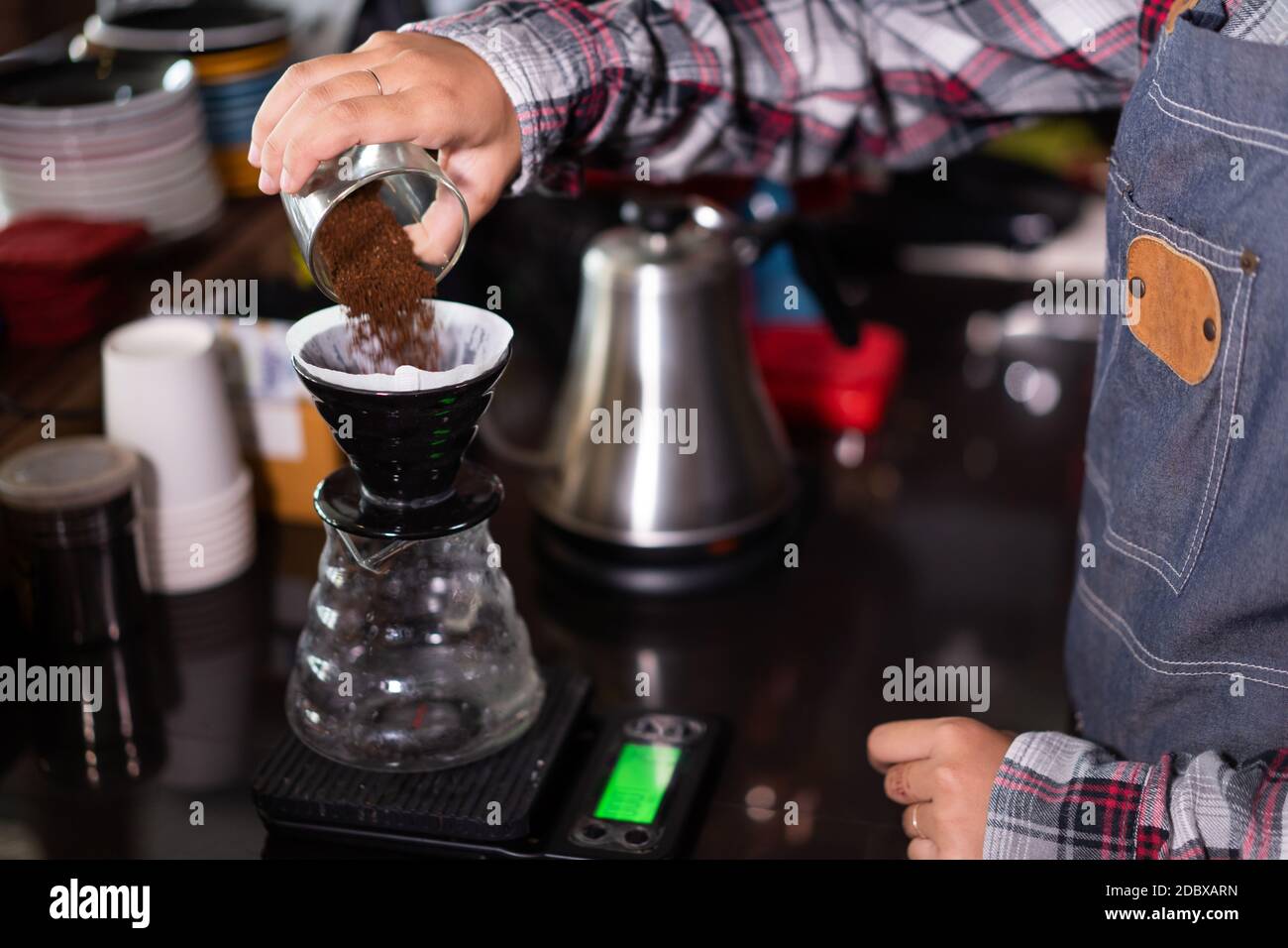 Showing process coffee in hi-res stock photography and images - Alamy