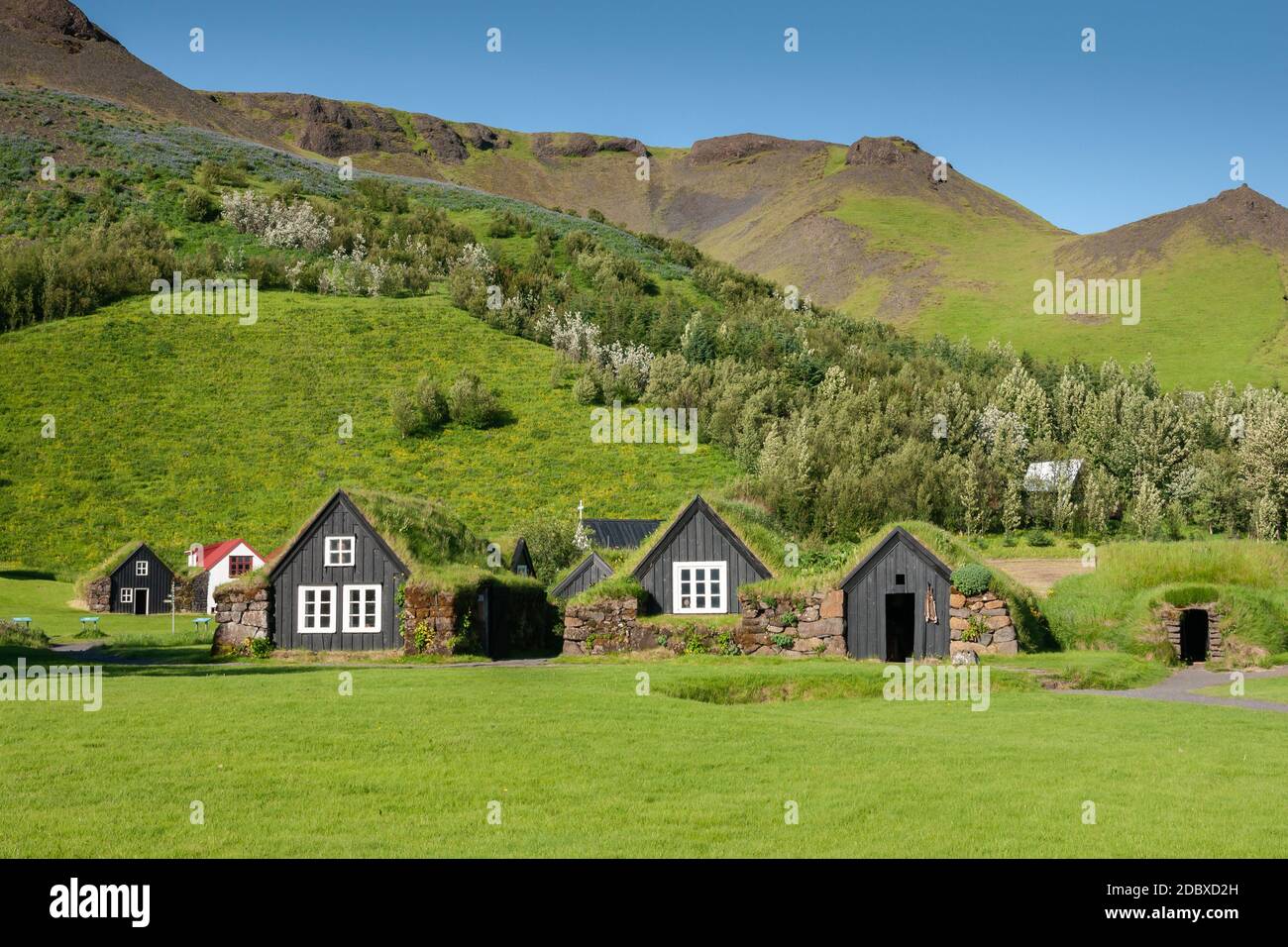Historical Buildings, Skogar Museum, Iceland Stock Photo - Alamy