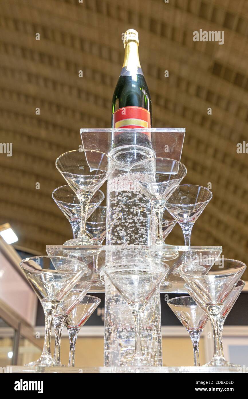 Champagne Tower Glasses High Resolution Stock Photography and Images ...