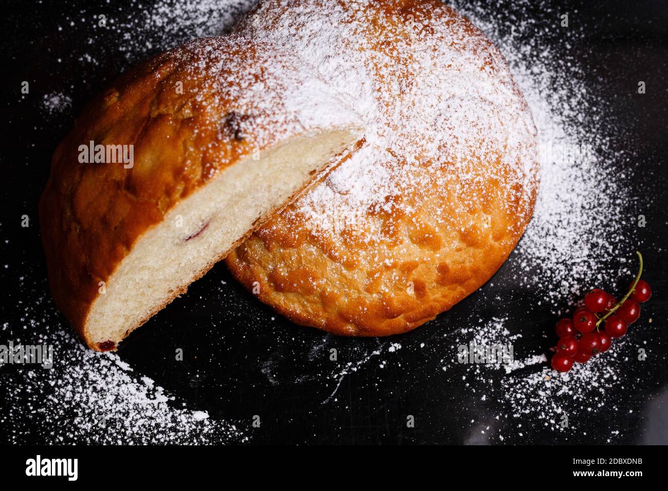 Sweet cupcake in round bread shape with filling. Bread - cupcake on a ...