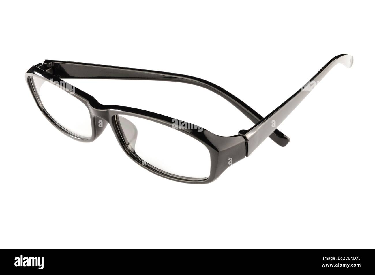 An isolated composite of black eyeglasses utilizing multiple focus ...