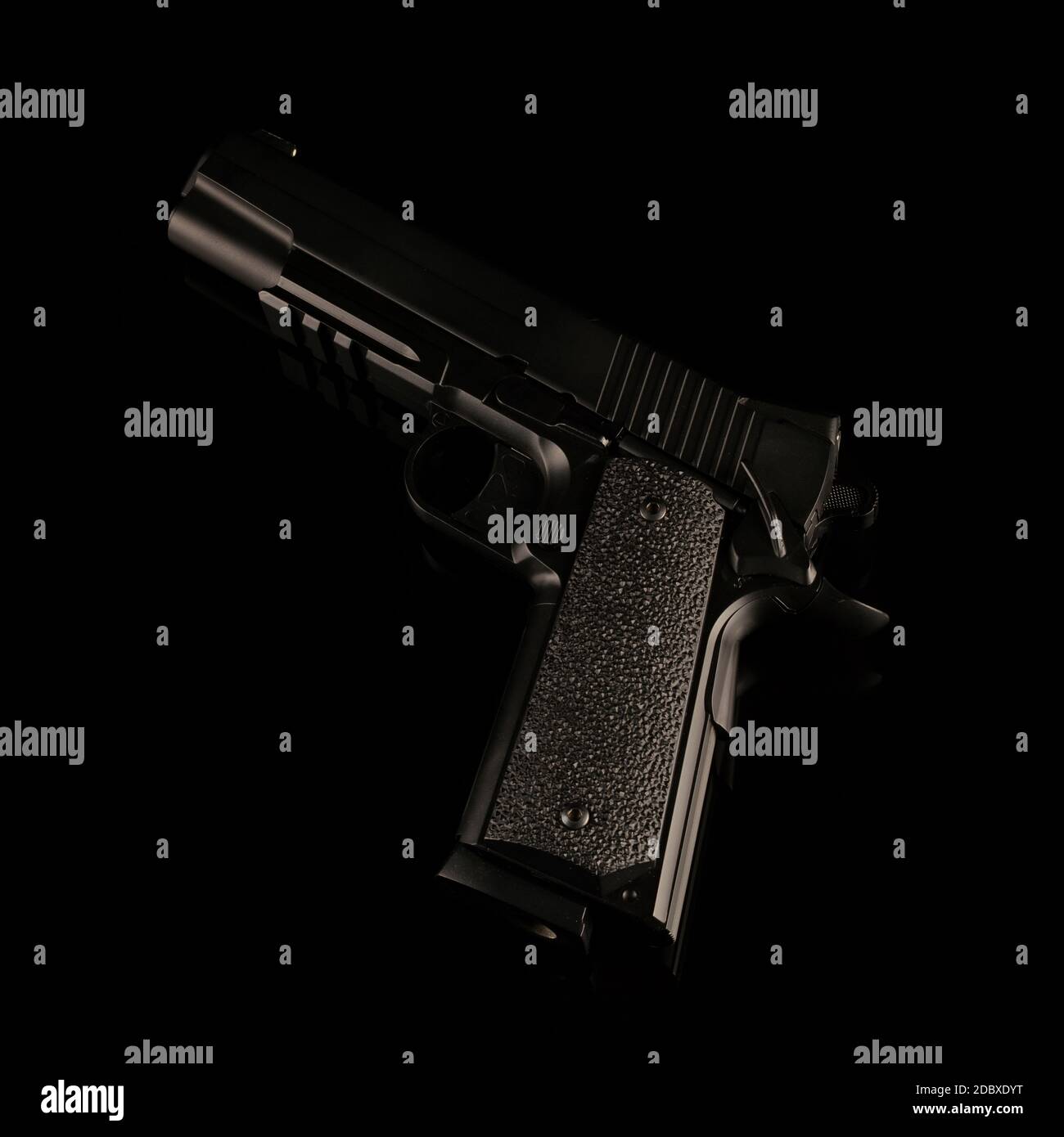 A model 1911 replica hand gun used for combat and law enforcement Stock ...