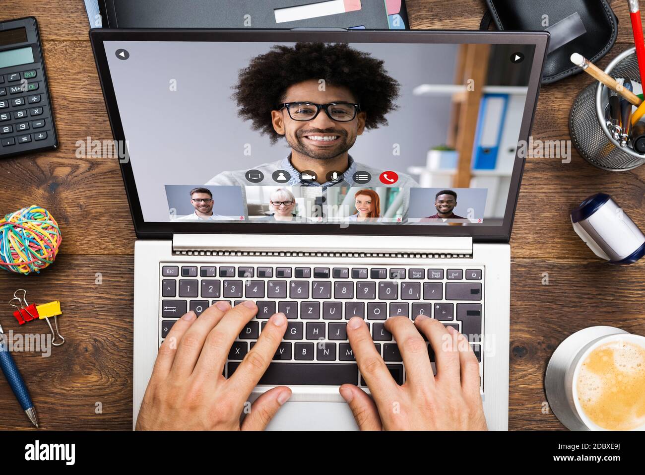 Online Video Conference Web Call. Business Videoconferencing Stock ...