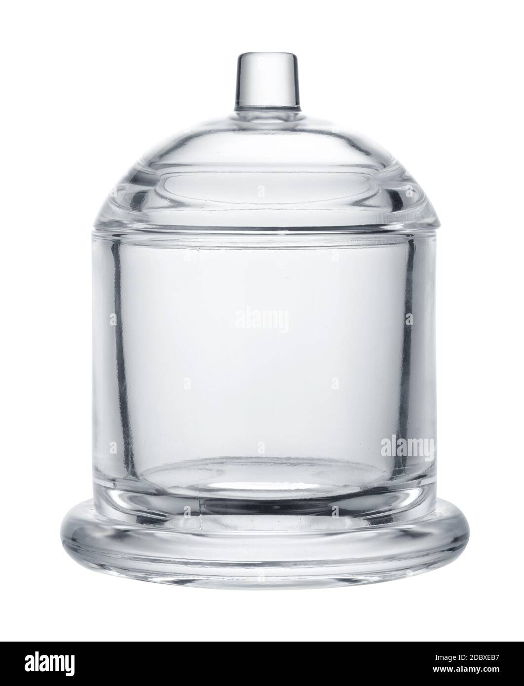 Empty glass storage container isolated on white background Stock Photo ...