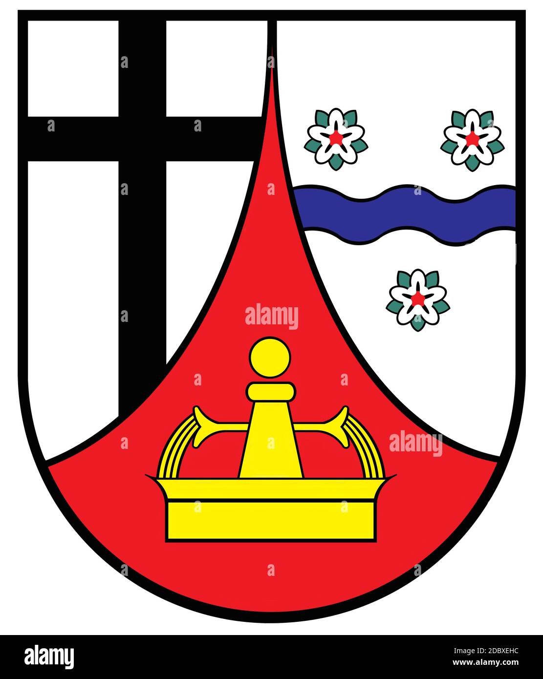 Coat of arms of the commune of Windhagen. Germany Stock Photo - Alamy