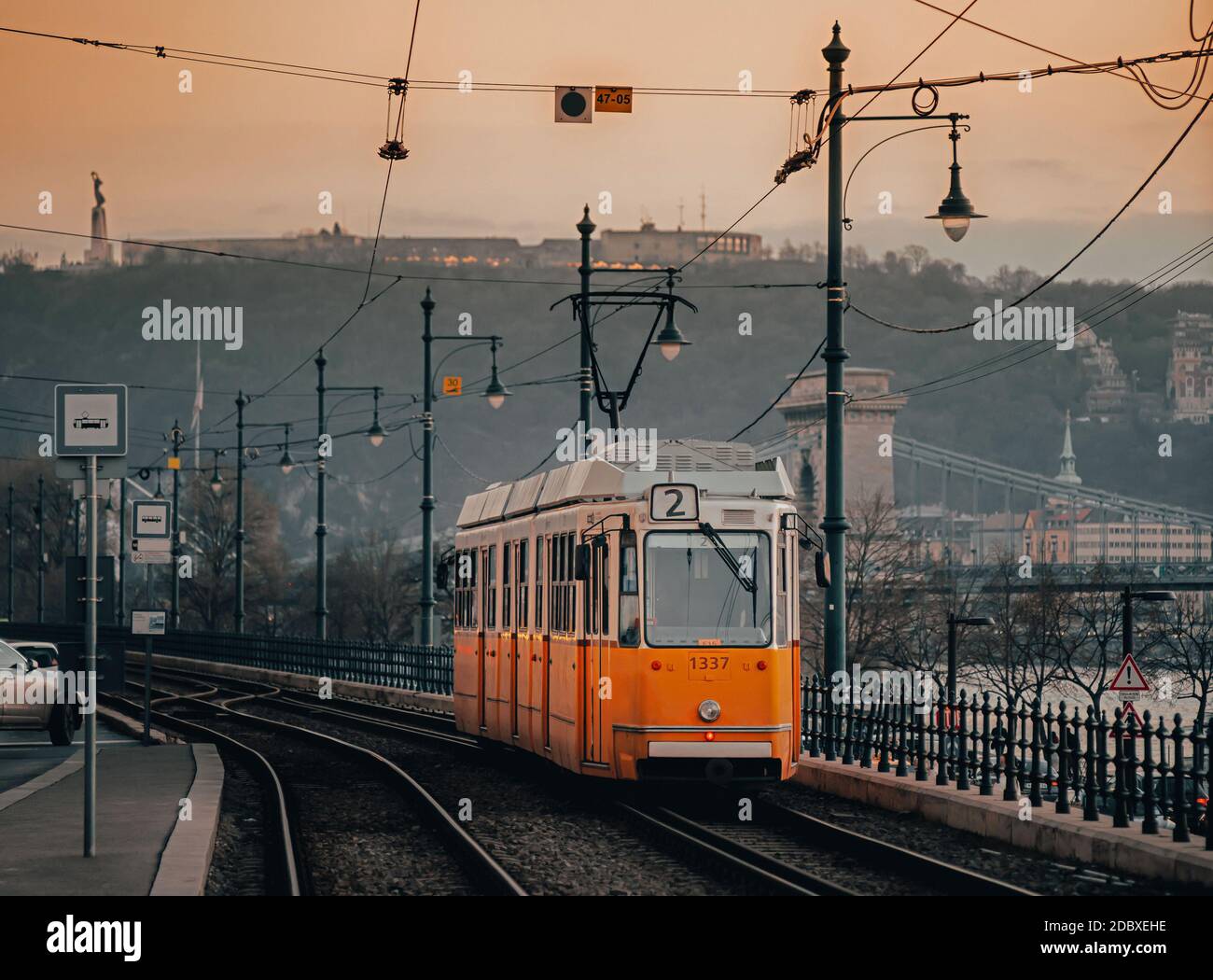 Tramcar embankment hi-res stock photography and images - Alamy