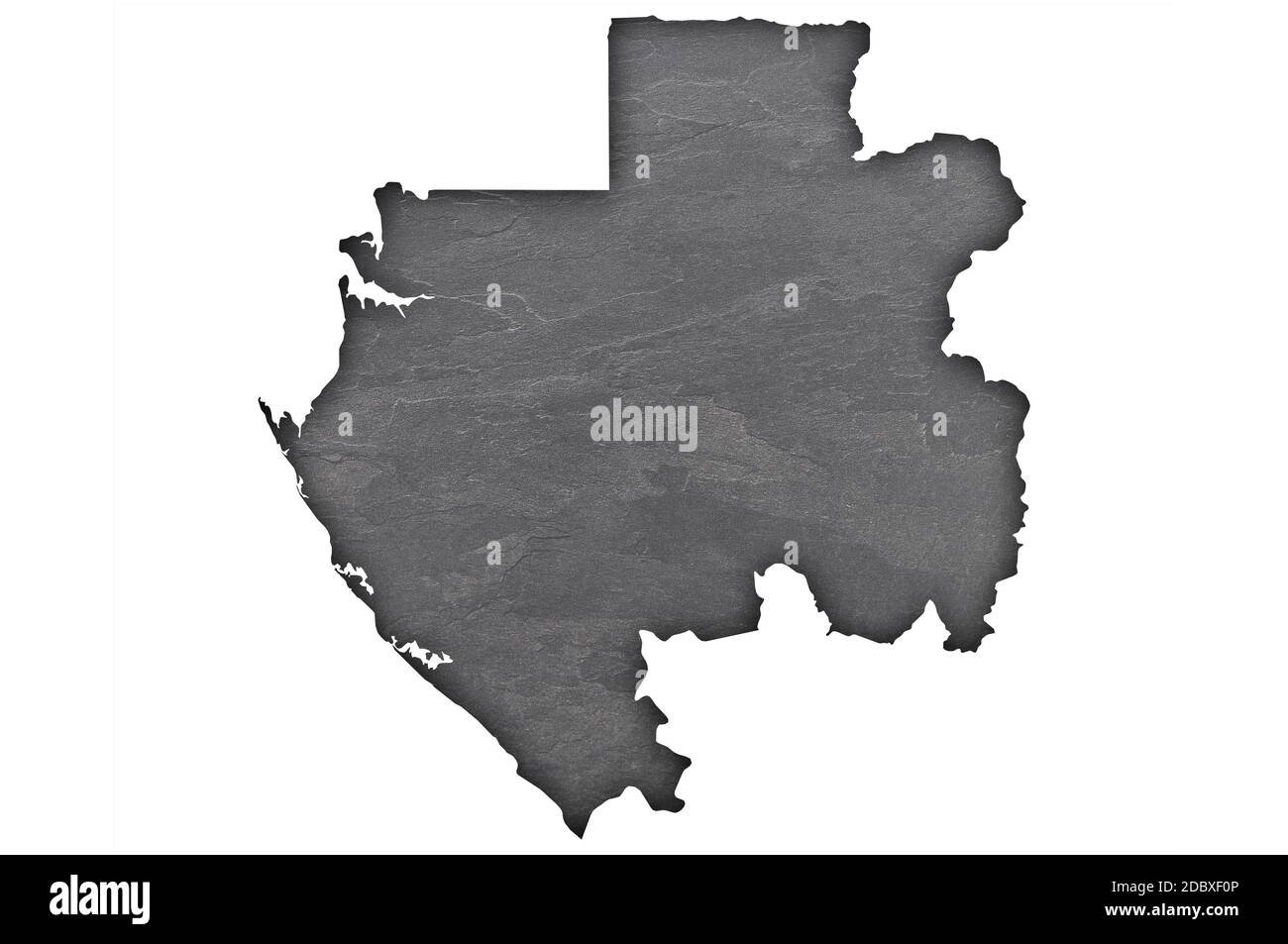Map of gabon with shadow hi-res stock photography and images - Alamy