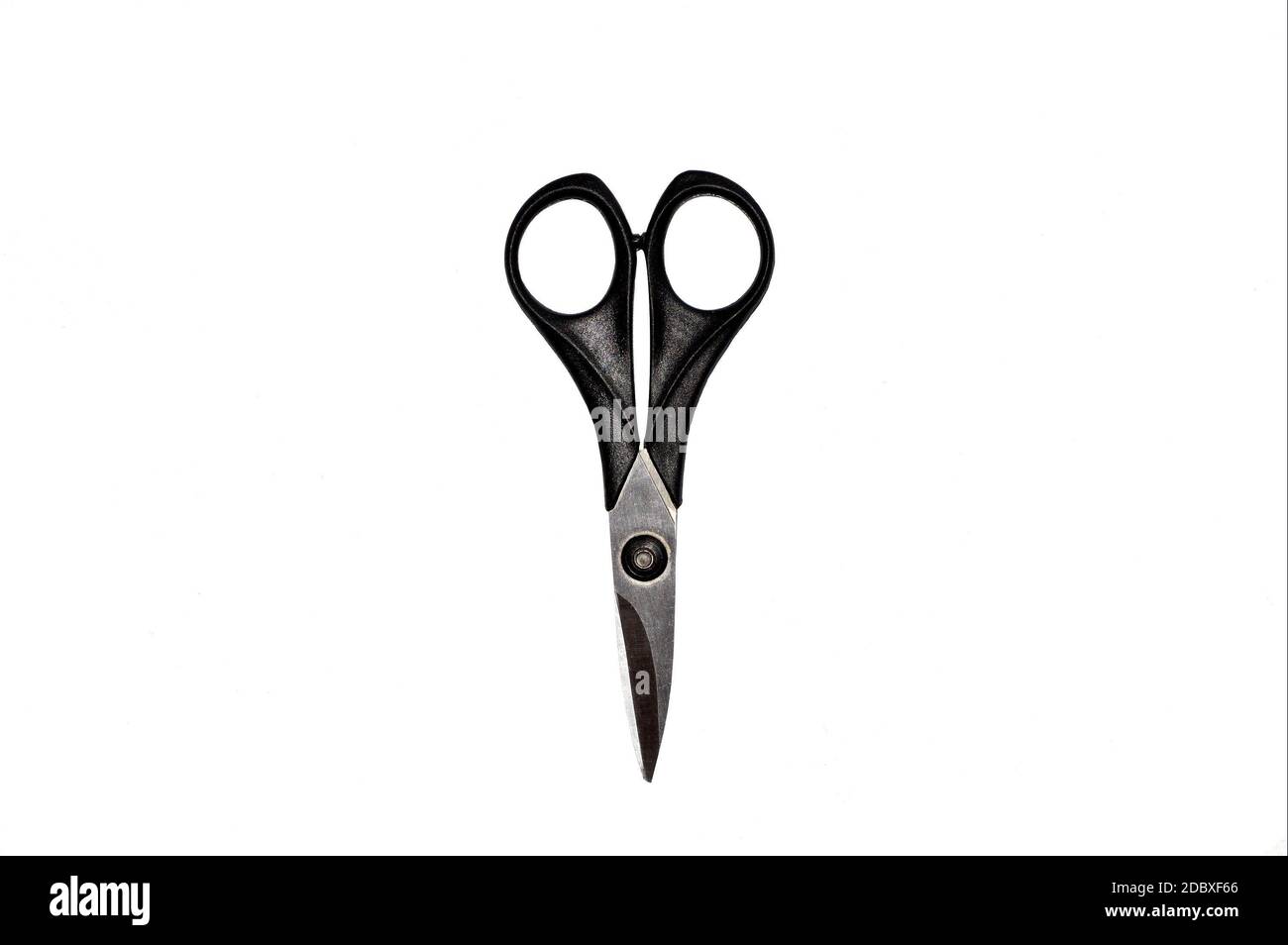 Black scissors isolated on white background Stock Photo - Alamy