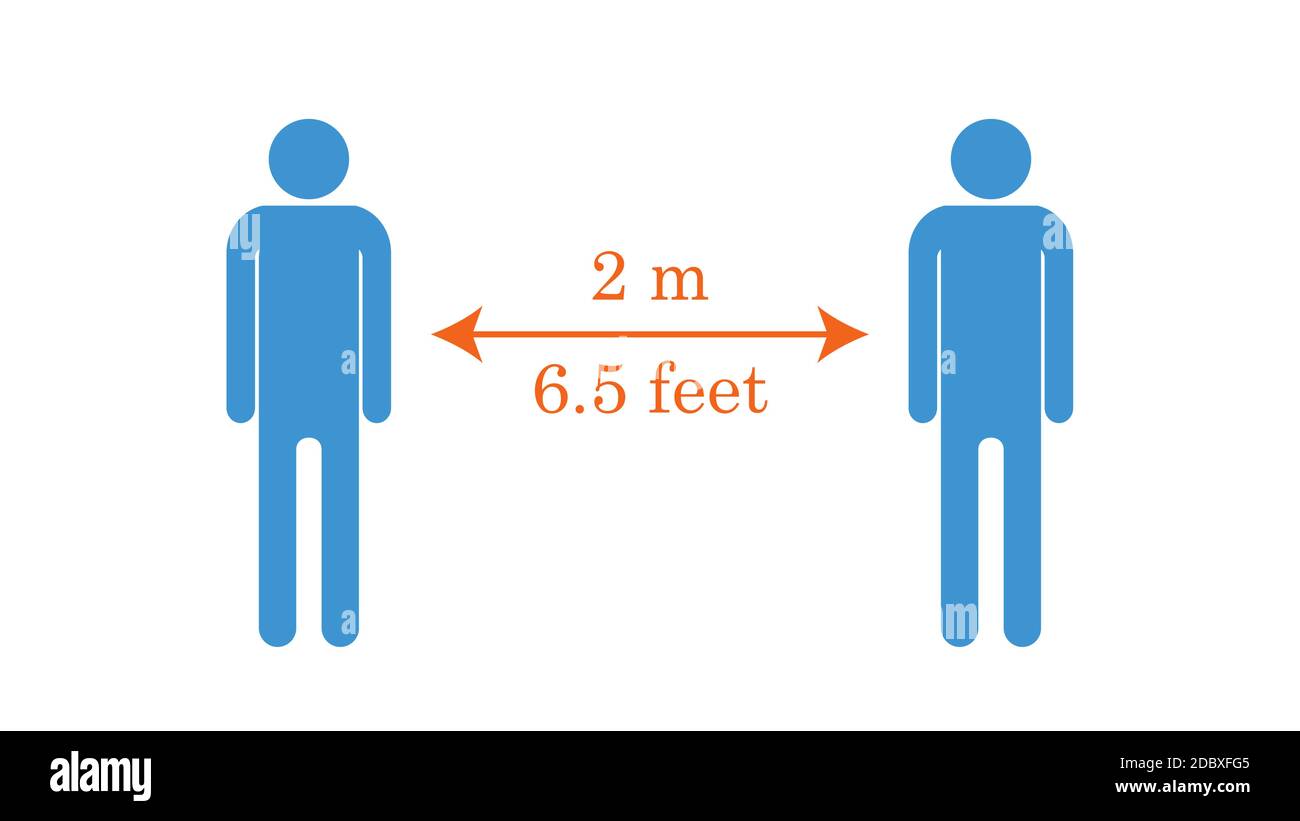 Keep distance sign Coronovirus epidemic protective equipment Preventive ...
