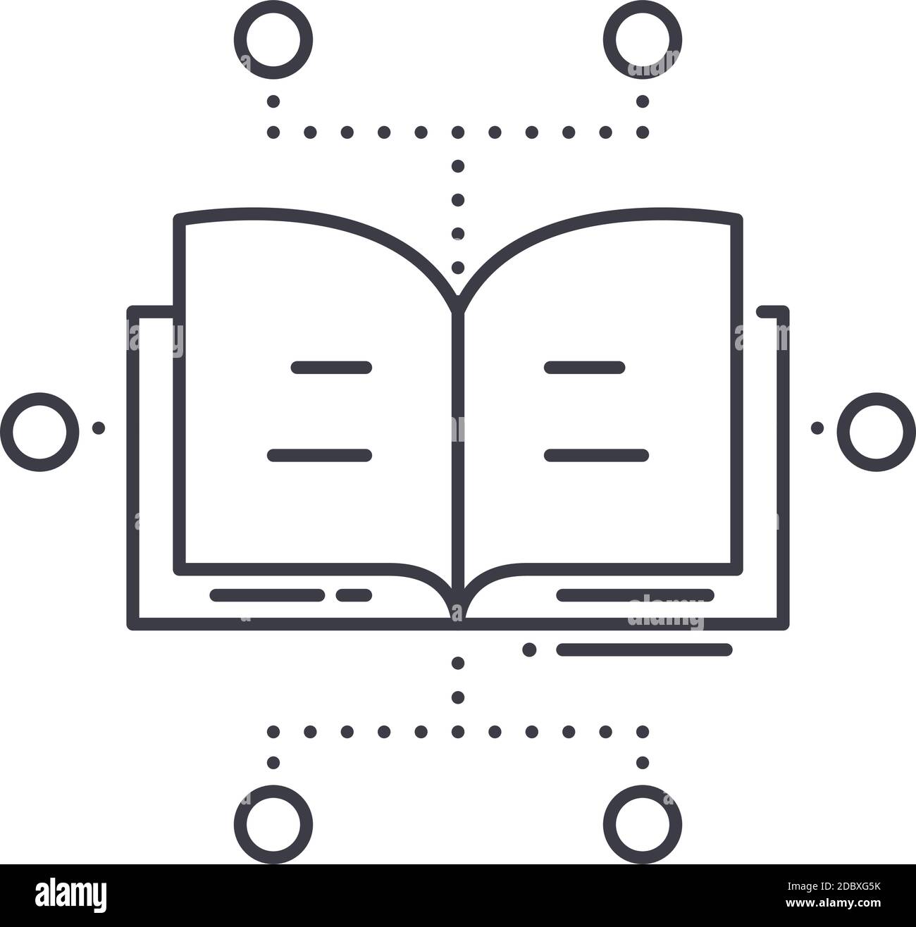 Knowledge icon, linear isolated illustration, thin line vector, web ...