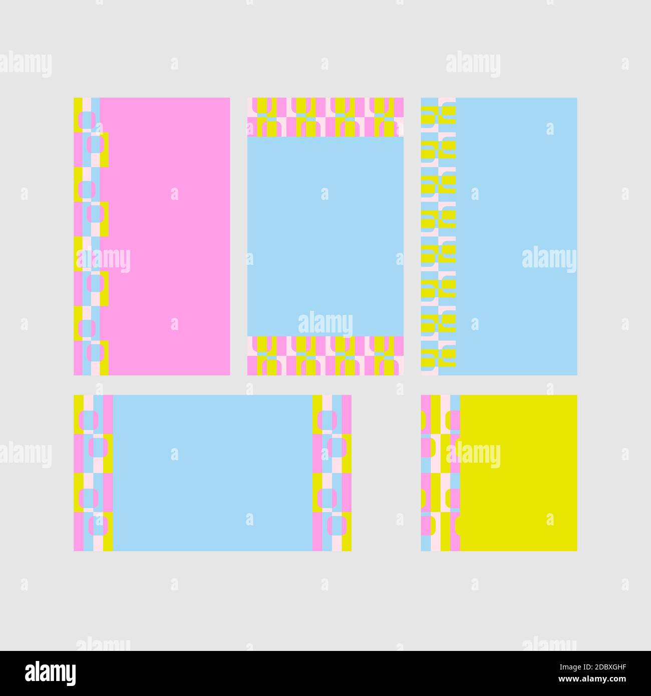 Modern decorative vector frames. Editable design templates for web ...