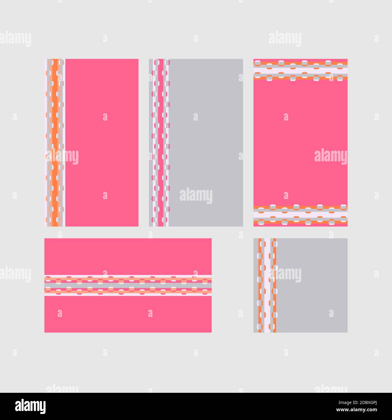 Modern decorative vector frames. Editable design templates for web ...