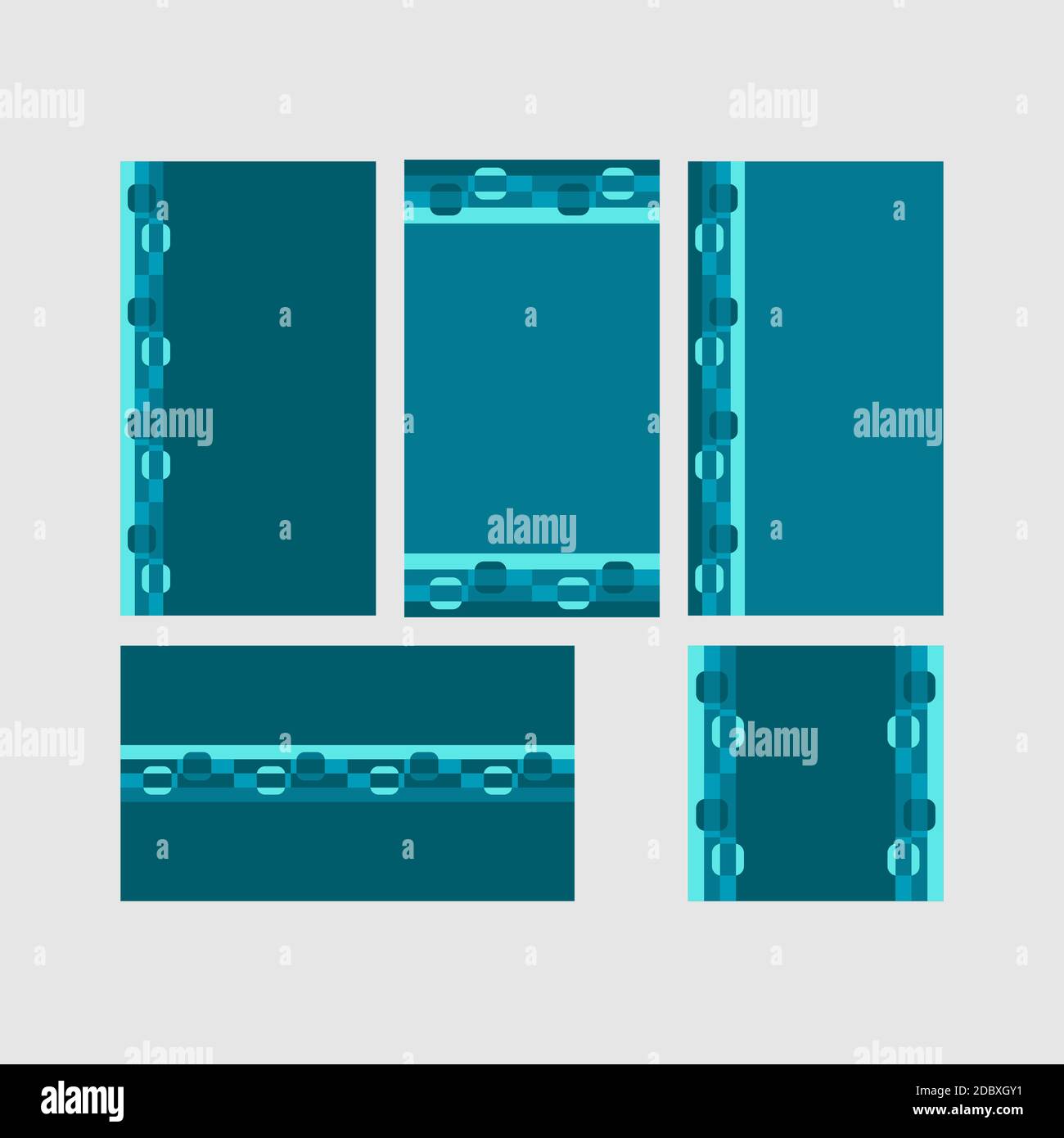 Modern decorative vector frames. Editable design templates for web ...