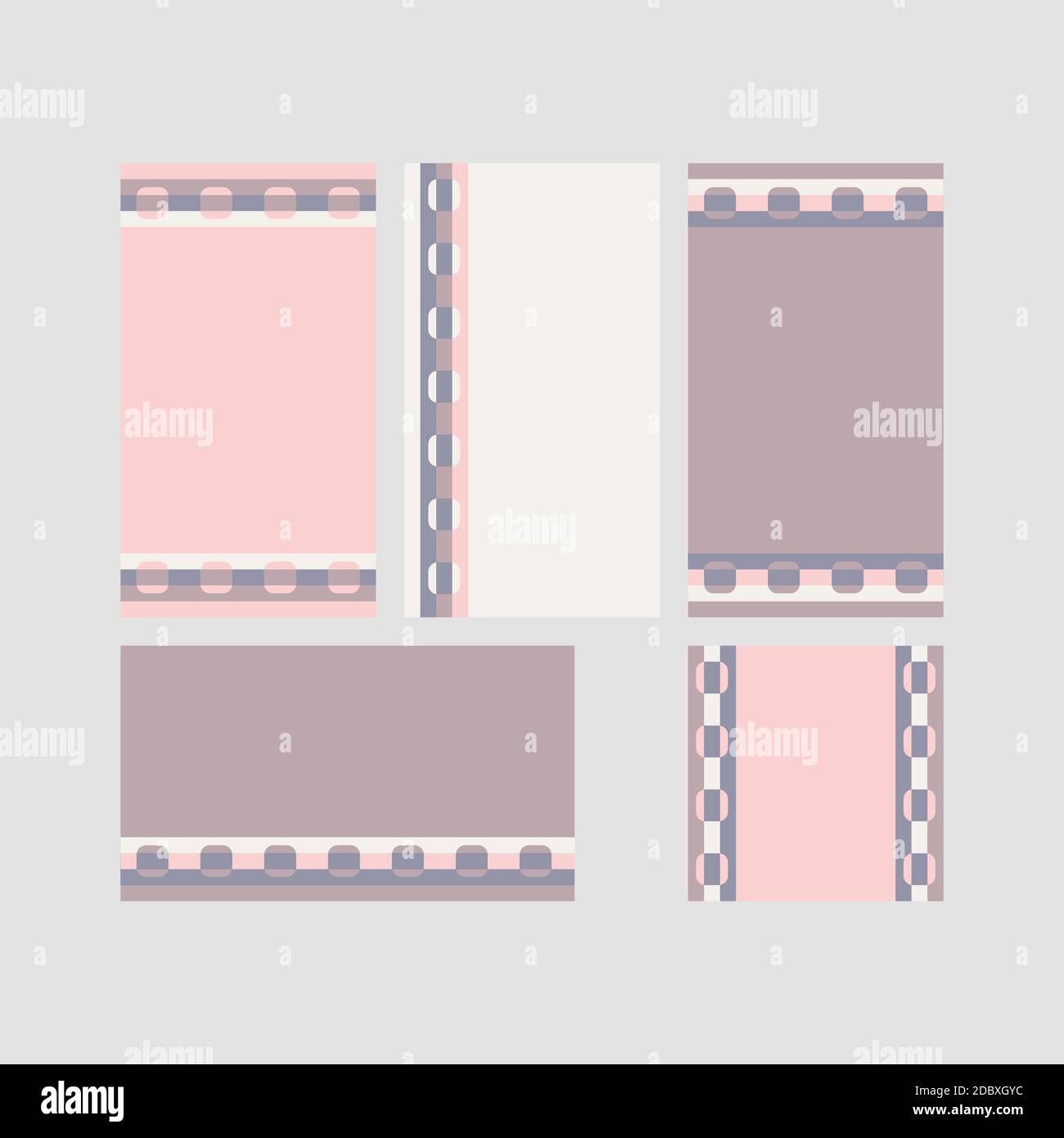 Modern decorative vector frames. Editable design templates for web ...