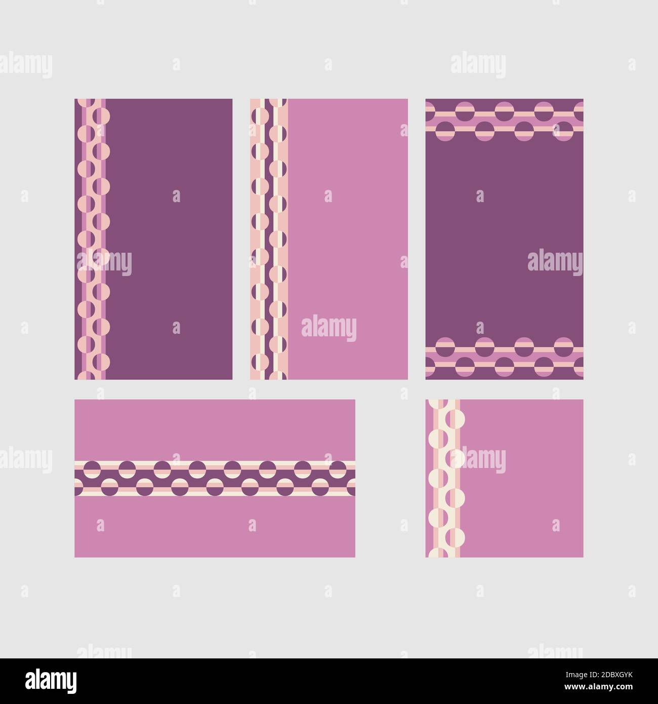 Modern decorative vector frames. Editable design templates for web ...