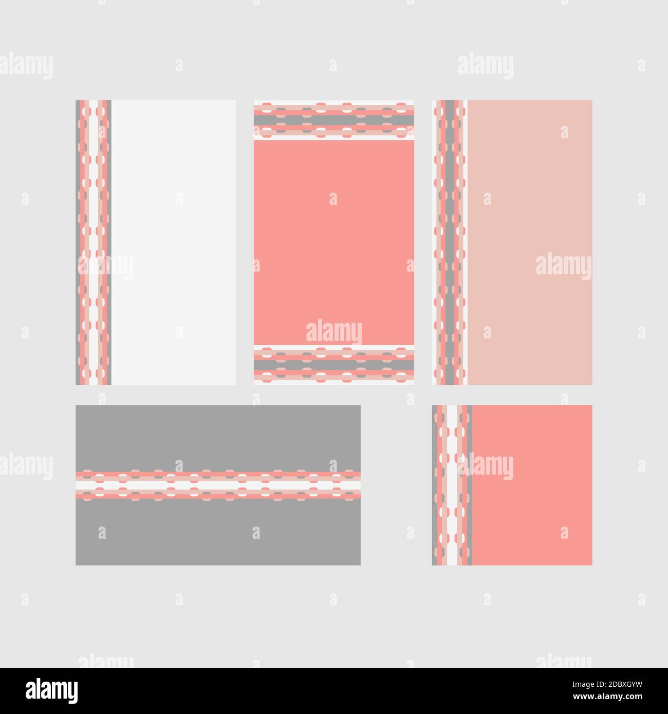 Modern decorative vector frames. Editable design templates for web ...