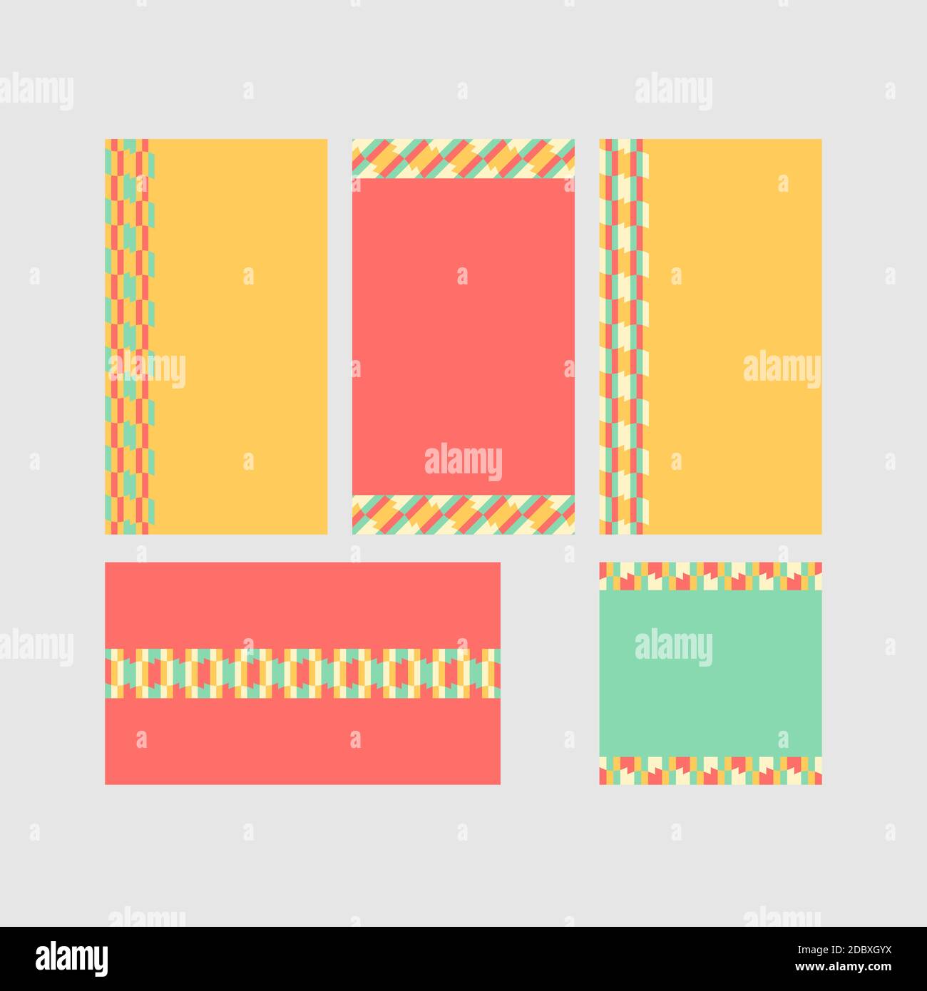 Modern decorative vector frames. Editable design templates for web ...