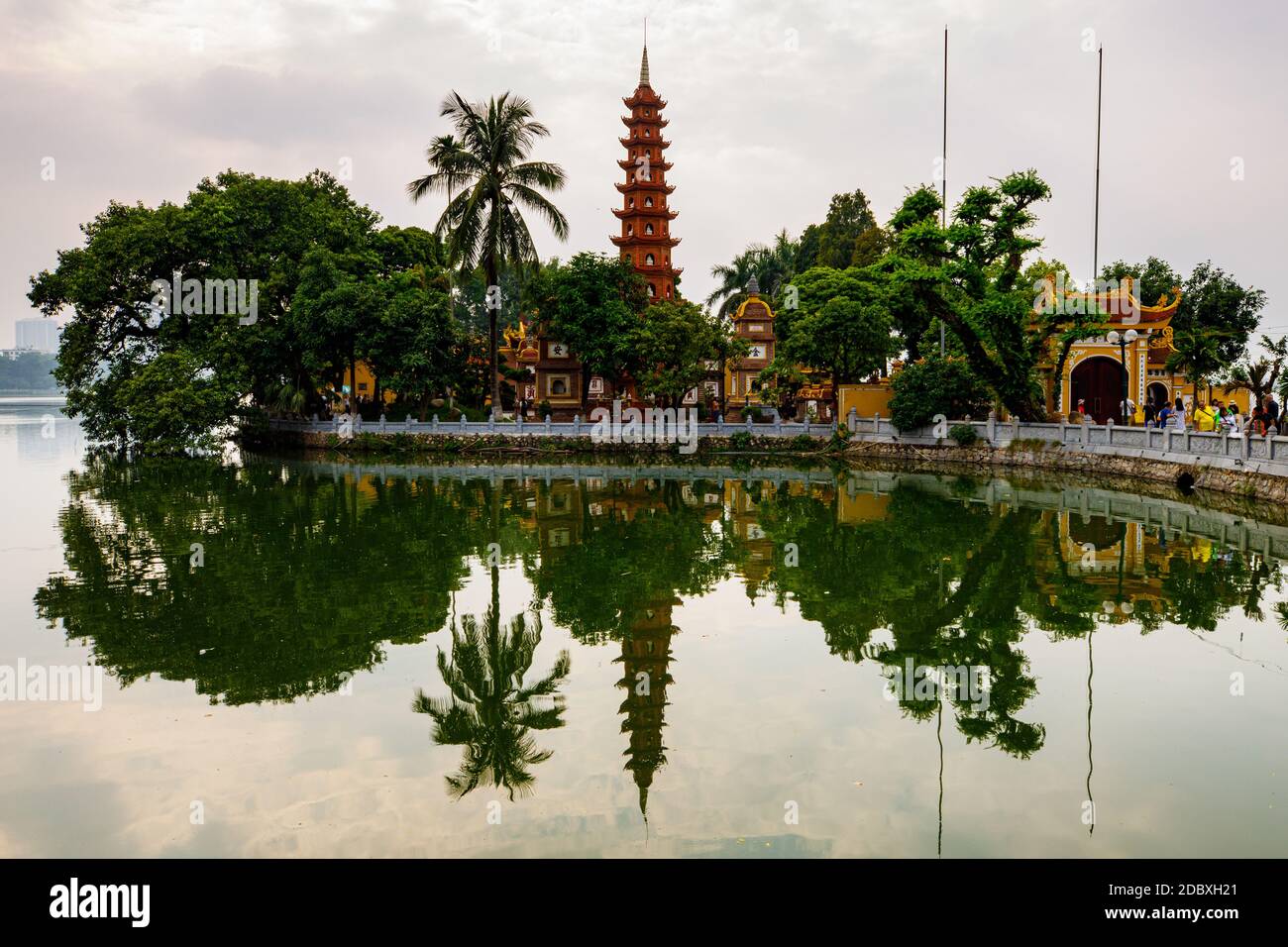 The Tran Quoc Pagode in Hanoi in Vietnam Stock Photo - Alamy