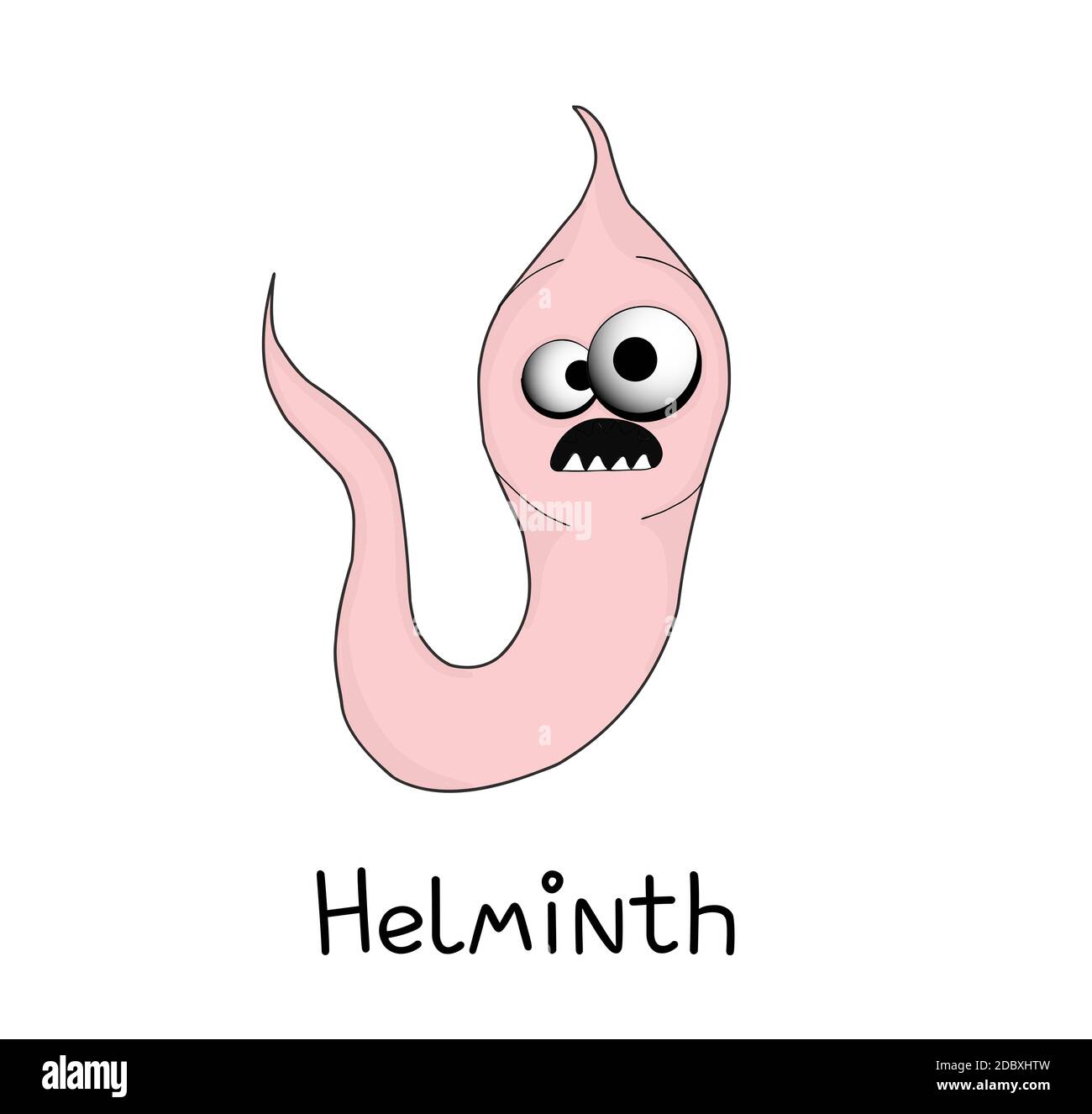 helminths, roundworms. intestinal parasites. warning sign parasitism ...