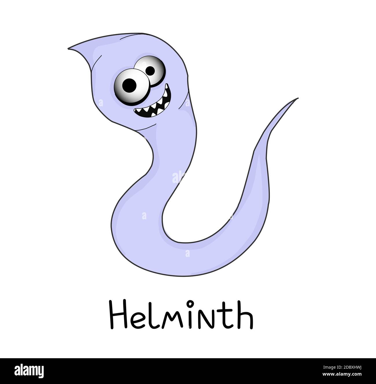 helminths, roundworms. intestinal parasites. warning sign parasitism ...