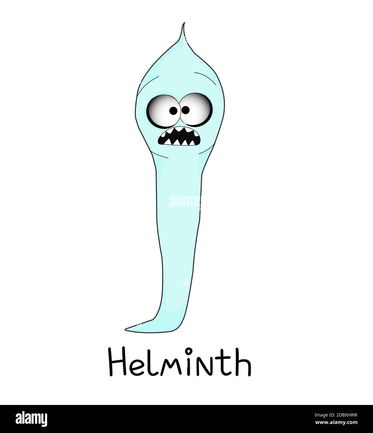 helminths, roundworms. intestinal parasites. warning sign parasitism ...