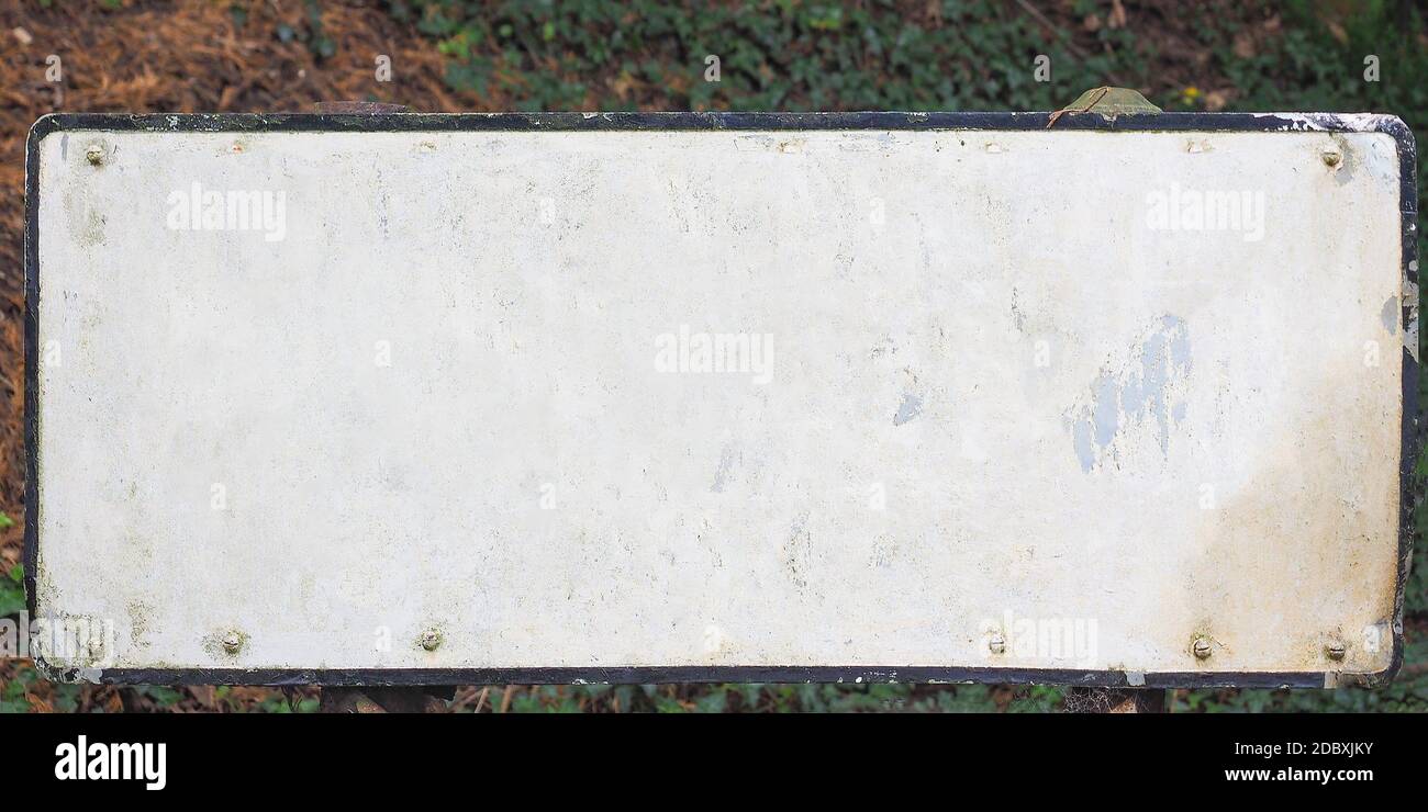 blank sign with copy space useful as a background for your own text ...