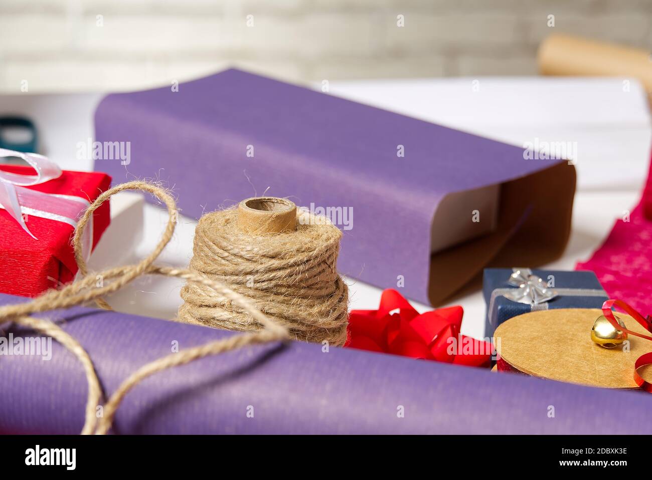 DIY Gift Wrapping station. Beautiful christmas gifts Christmas wrapping ...
