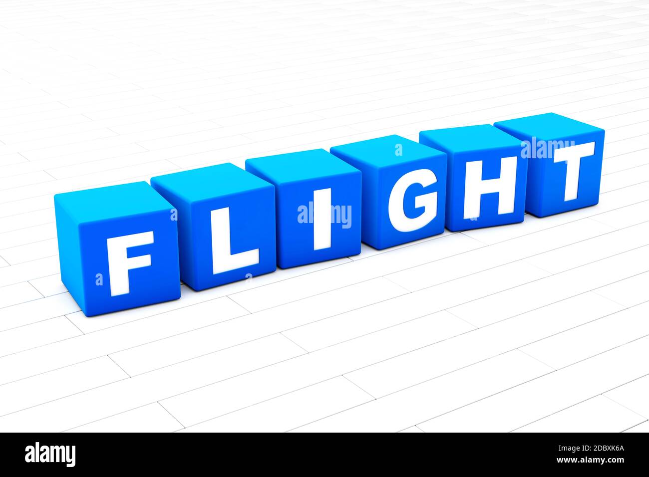 3D rendered illustration of the word Flight Stock Photo - Alamy