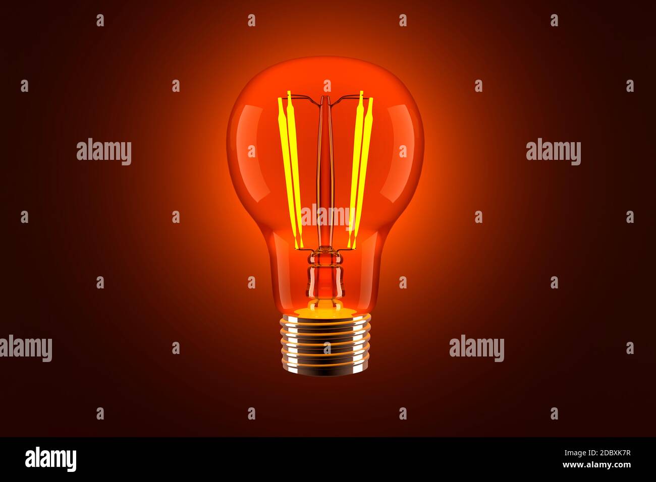 3D rendered Illustration of a classic Light Bulb Stock Photo - Alamy