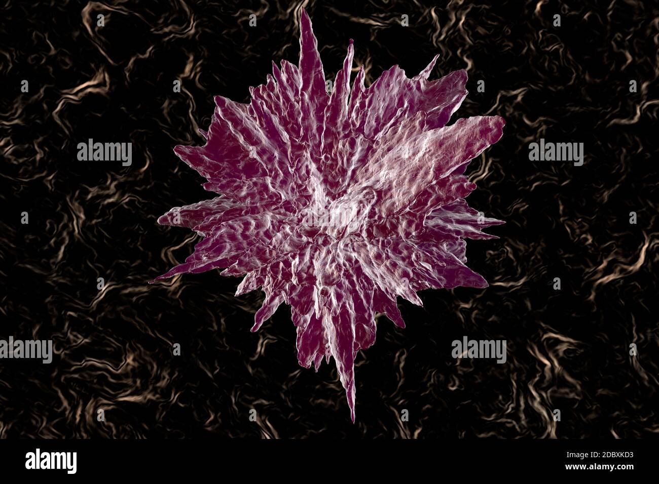 3D rendered Illustration of a mutating cancer cell Stock Photo - Alamy