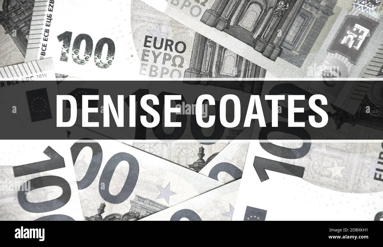 Denise Coates text Concept. American Dollars Cash Money,3D rendering ...