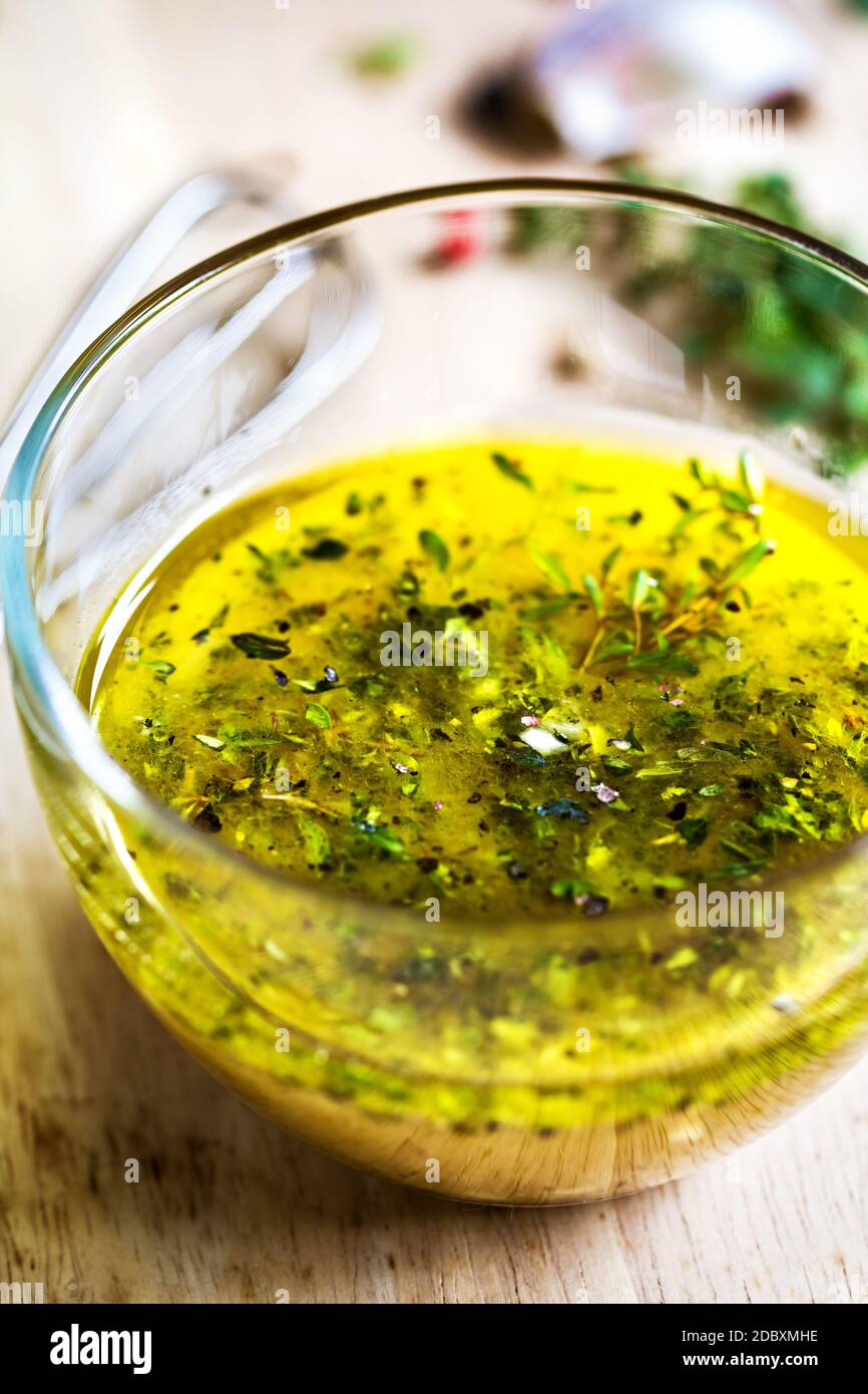 Salad dressing bowl whisk hi-res stock photography and images - Alamy