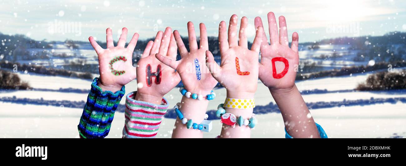 Word hands team people letters baby hi-res stock photography and images ...