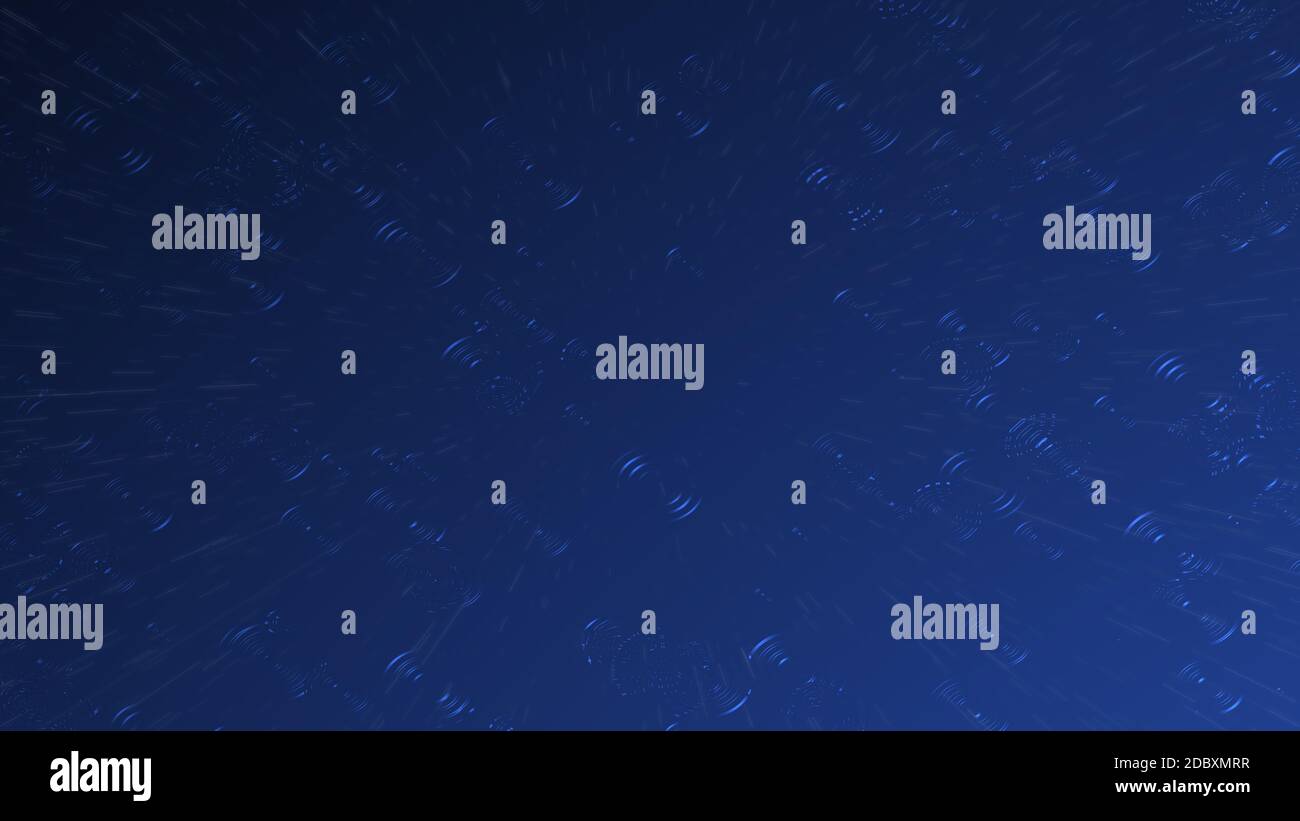rain drop blue background abstract render illustration Stock Photo - Alamy