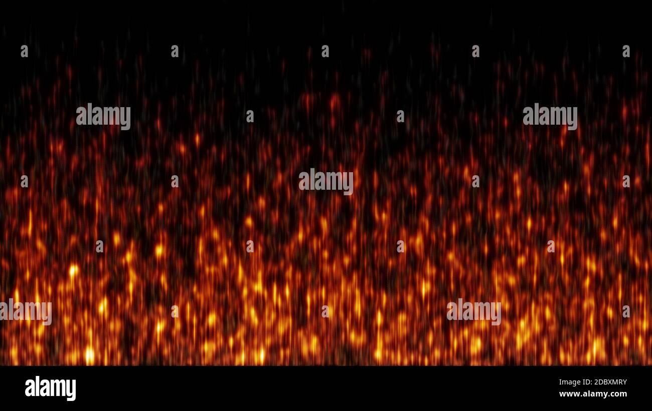 Wall of fire particle illustration abstract render Stock Photo - Alamy