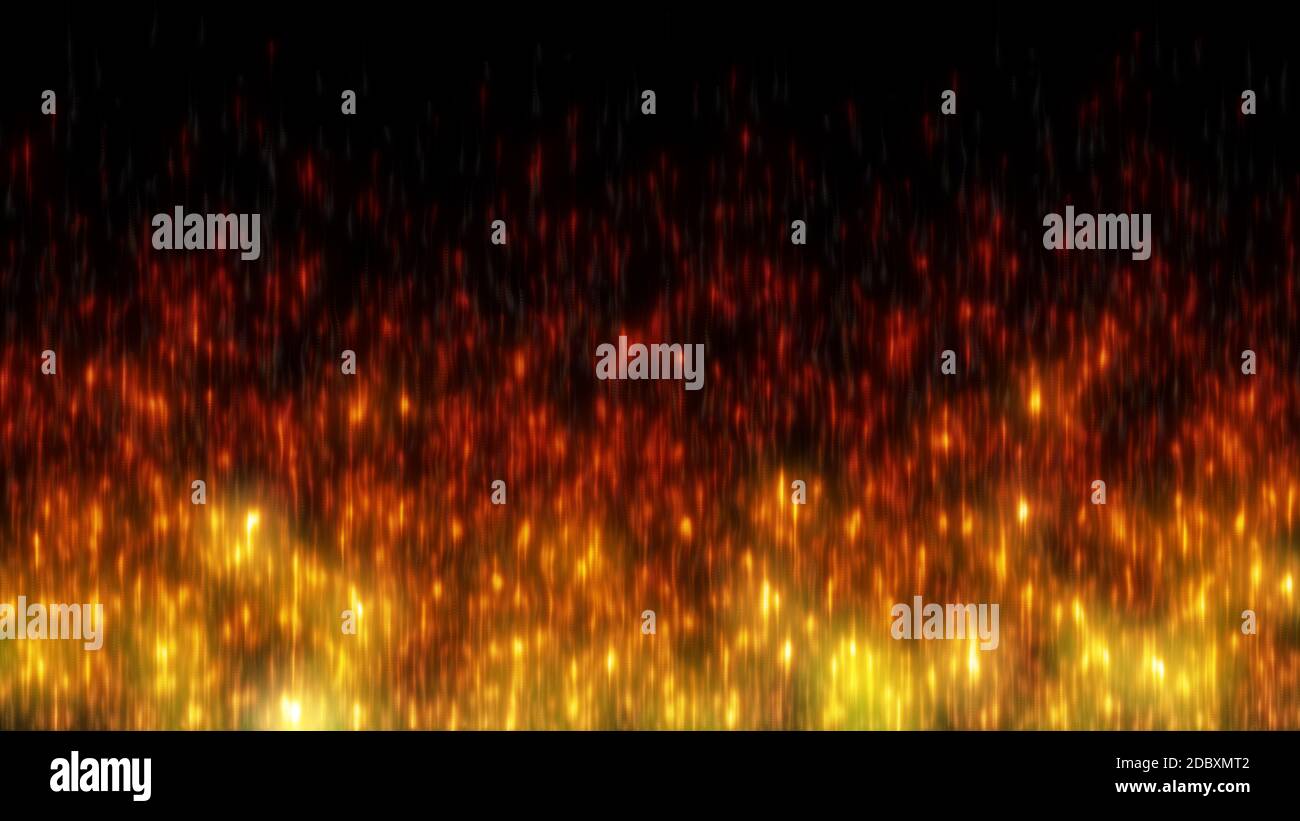 Wall of fire particle illustration abstract render Stock Photo - Alamy