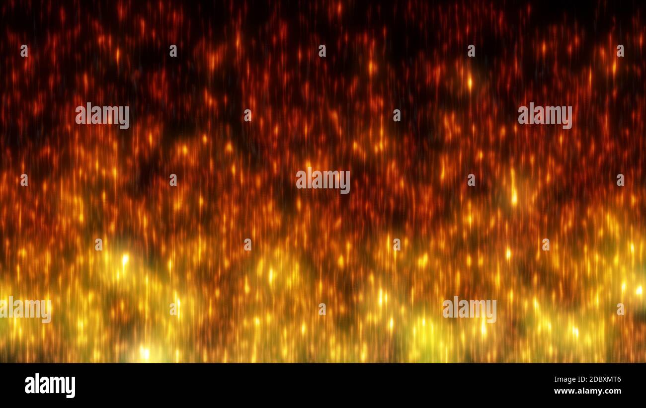 Wall of fire particle illustration abstract render Stock Photo - Alamy