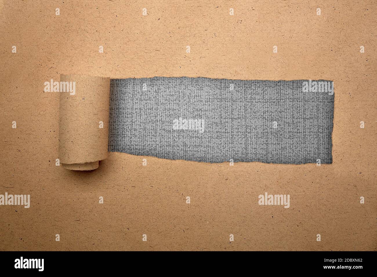 Paper with a hole torn in the middle with black background Stock Photo ...