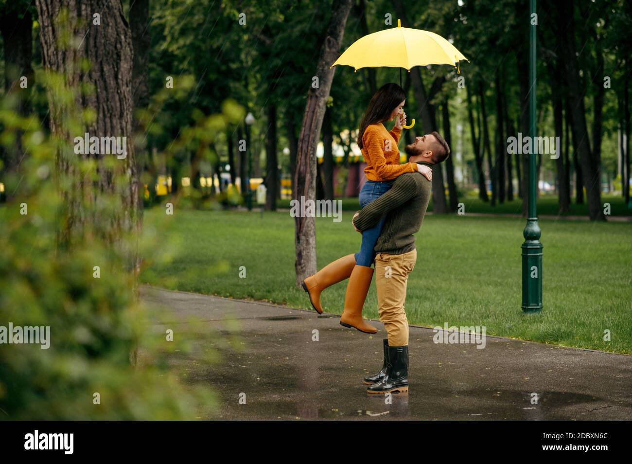 Happy Romantic Rainy Day