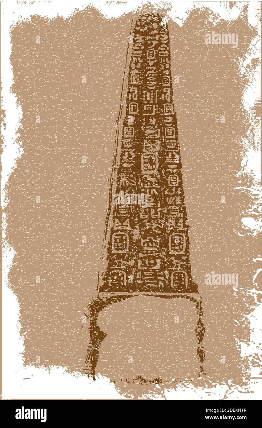 An Egyptian needle type artefact in sepia type tones Stock Photo - Alamy