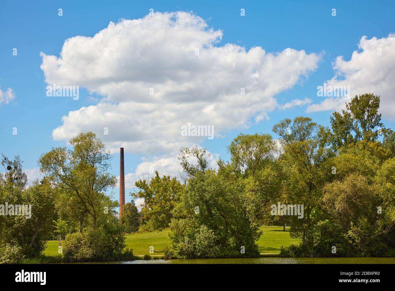 Landscape with chimney Stock Photo - Alamy