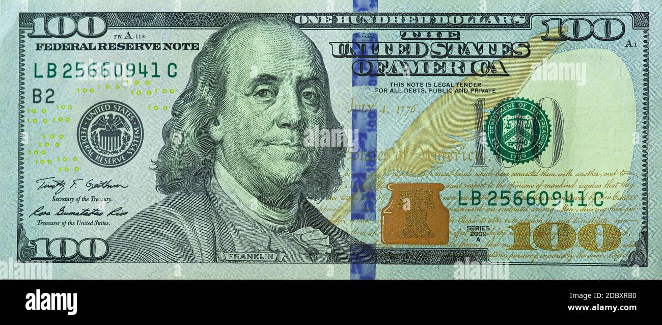 Front Side Of Us Dollar Bill High Resolution Stock Photography and ...