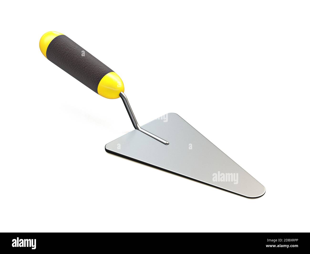 Trowel tool 3D render illustration isolated on white background Stock ...