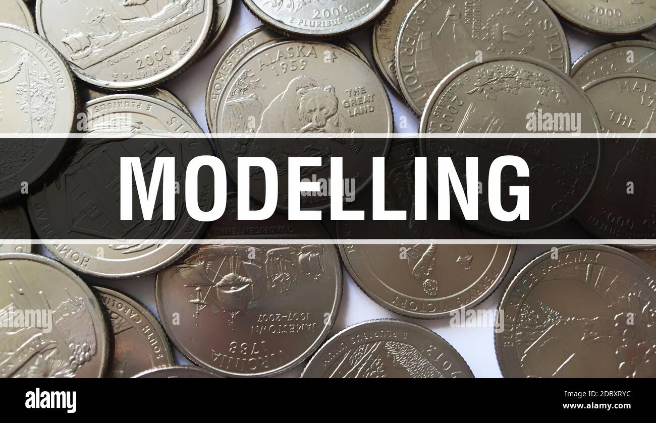 Modelling text Concept Closeup. American Dollars Cash Money,3D ...