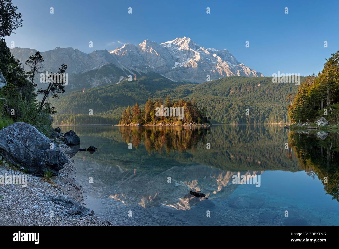 geography / travel, Germany, Bavaria, Grainau, Eibsee (lake) outside of ...