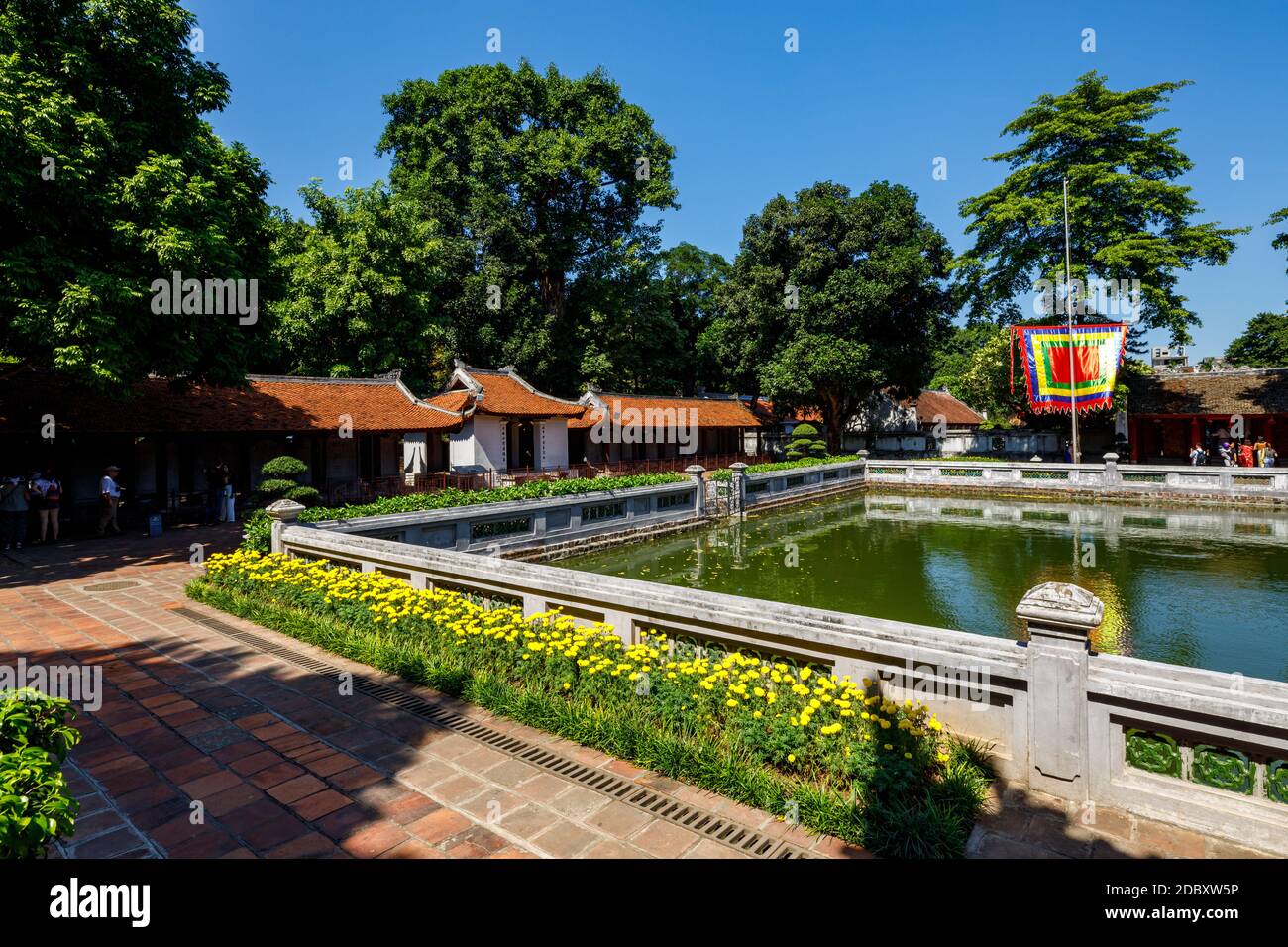 The Literature Temple of Hanoi in Vietnam Stock Photo - Alamy